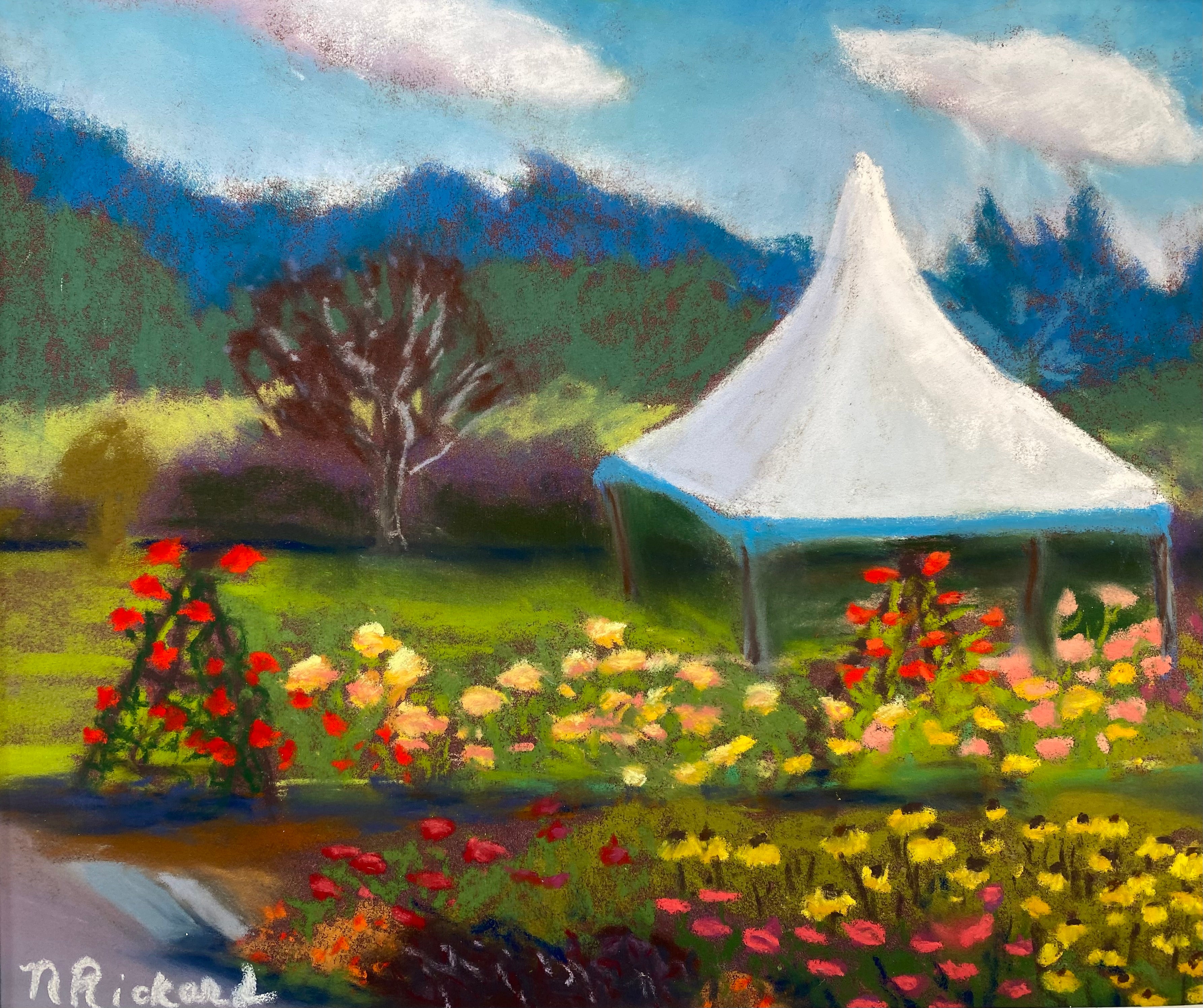 "FLOWER STARS ON GALA DAY" by Nancy Rickard – Humboldt Botanical Garden