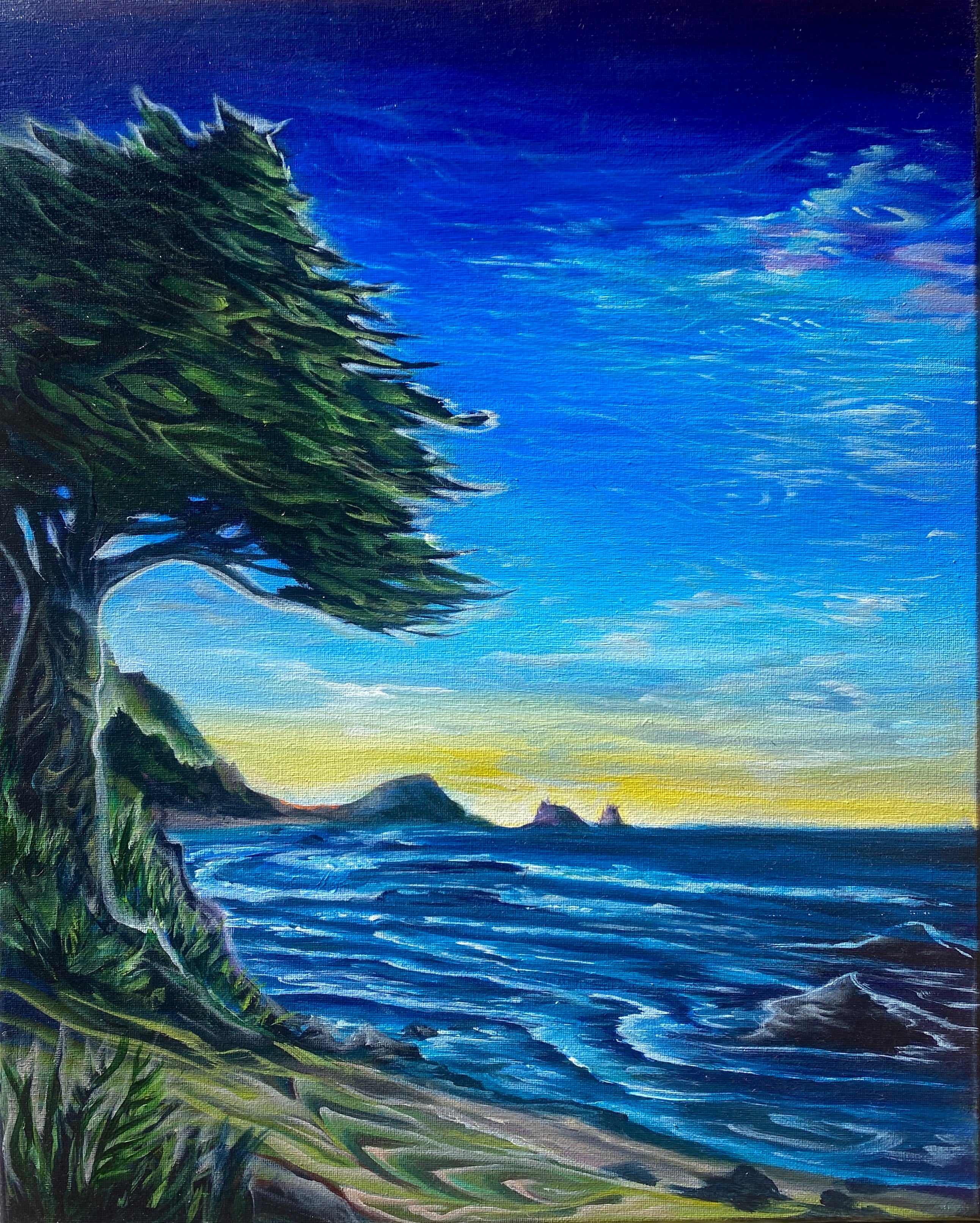 "SUNSET SPIRIT TREE" by Joe Mallory – Humboldt Botanical Garden